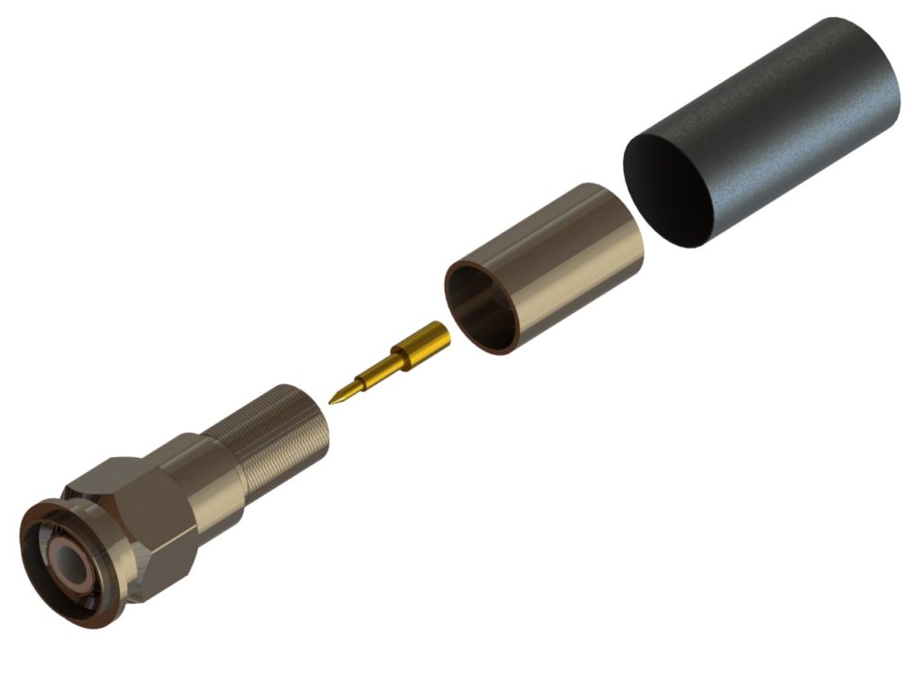 TNC Solder / Crimp Plug 50 Ohm hex Coulping Nut – COAX Connectors
